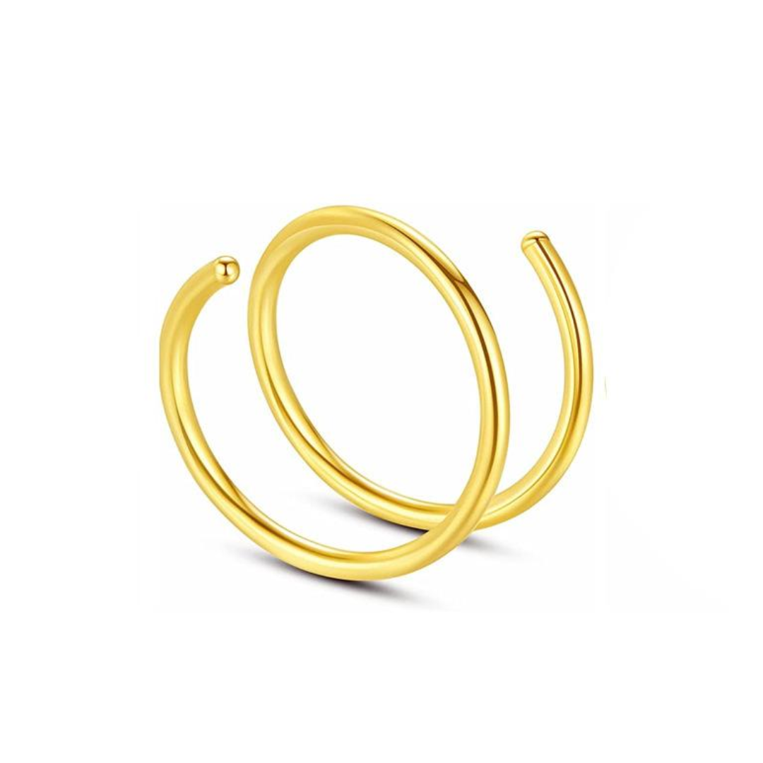 Gold Spiral Nose Ring – ILLUSIVE JEWELS