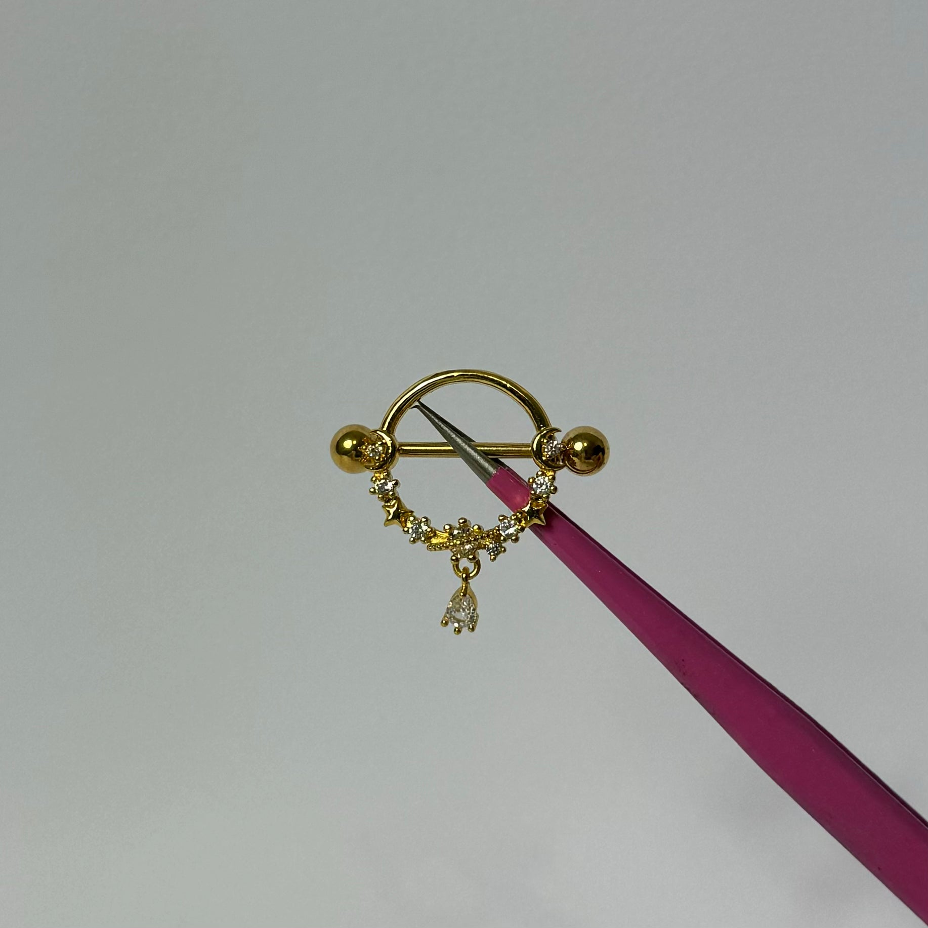 Gold Circle Nipple Bars – ILLUSIVE JEWELS